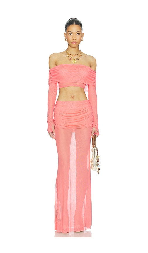 BANANHOT Bananhot Lena Off-the-Shoulder Mesh Top